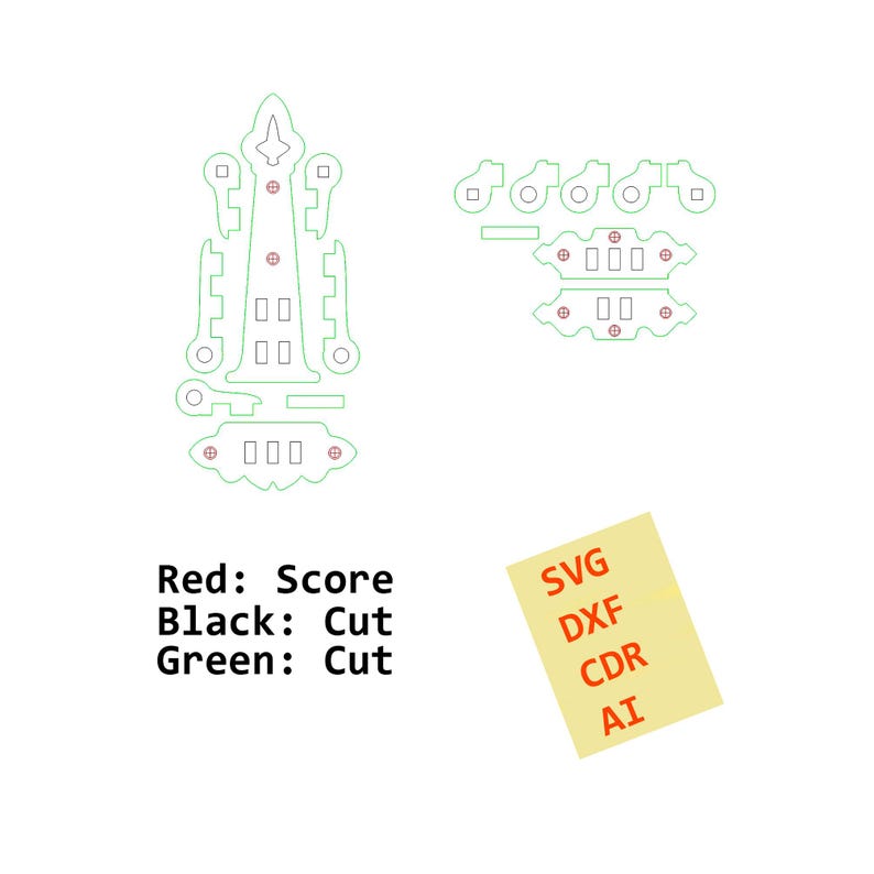 Wooden Hinge. Laser Cut File. 2 Models. Hinge SVG. Cnc File. DXF, Ai ...