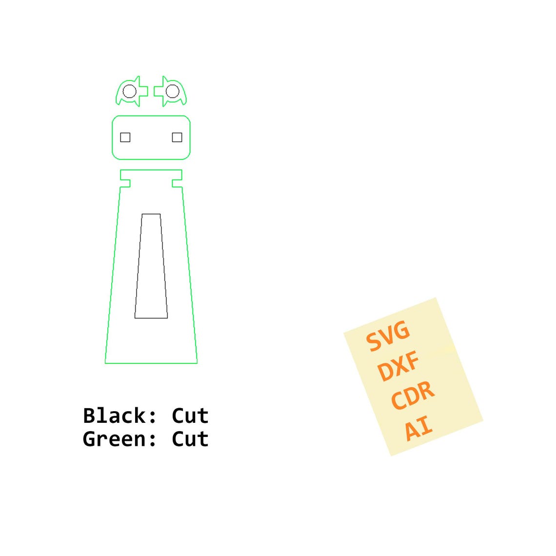 Photo Frame Stand Backs: Laser Cut File (SVG, DXF, Ai, CDR) - Various ...