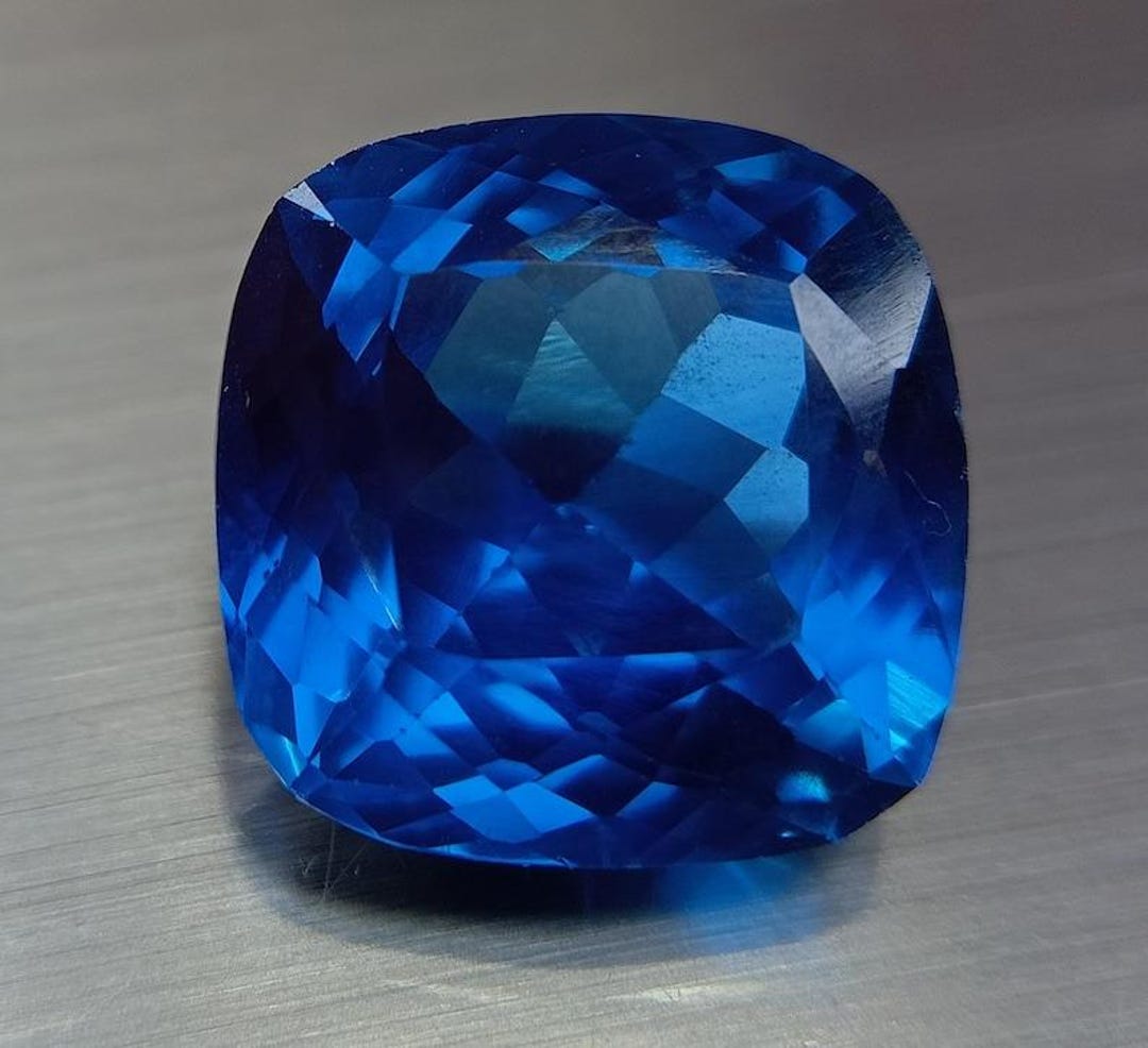 Blue Spinel 12 Ct Natural Flawless Ceylon Cushion Cut Loose Gemstone ...