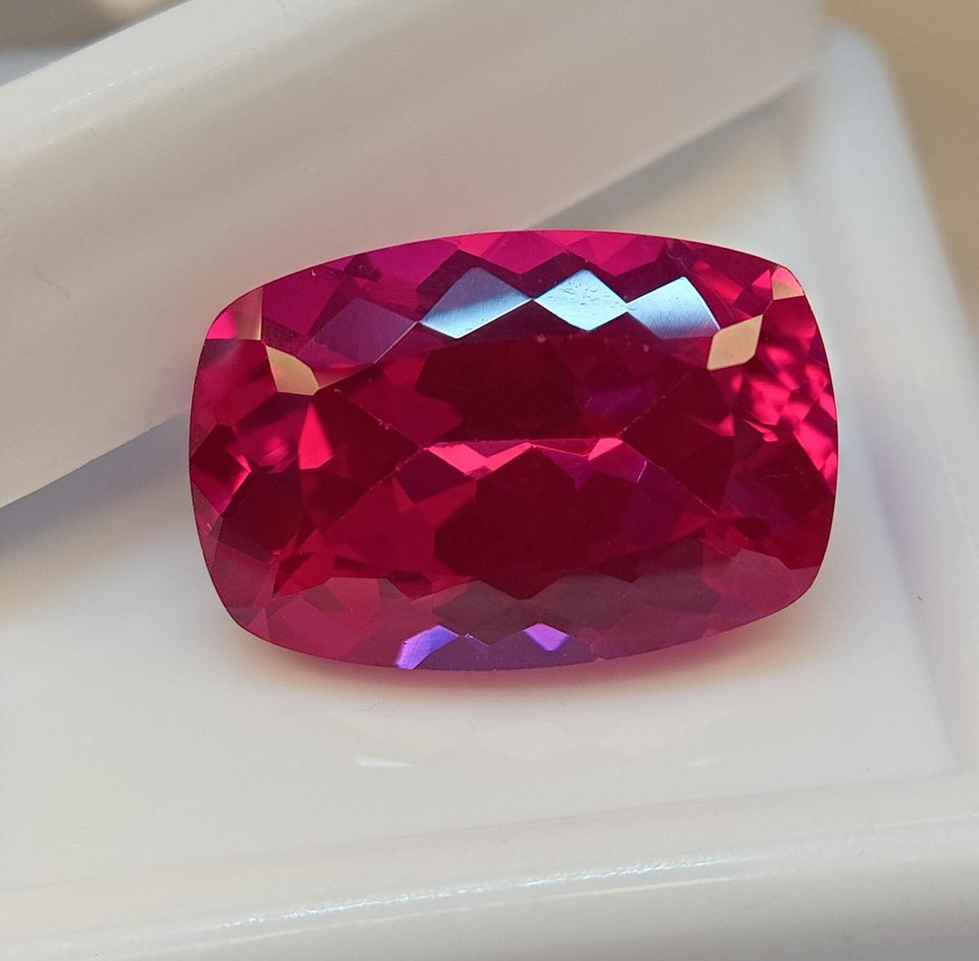 Flawless Pink Ruby Cushion Cut 11.80 Ct Natural Ruby Loose Certified ...