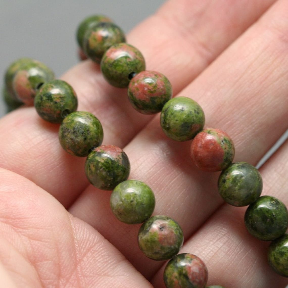 Unakite Beads 6mm Round - Etsy