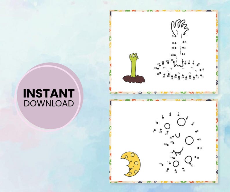 Halloween Connect the Dots Printable, Number Recognition Activity ...