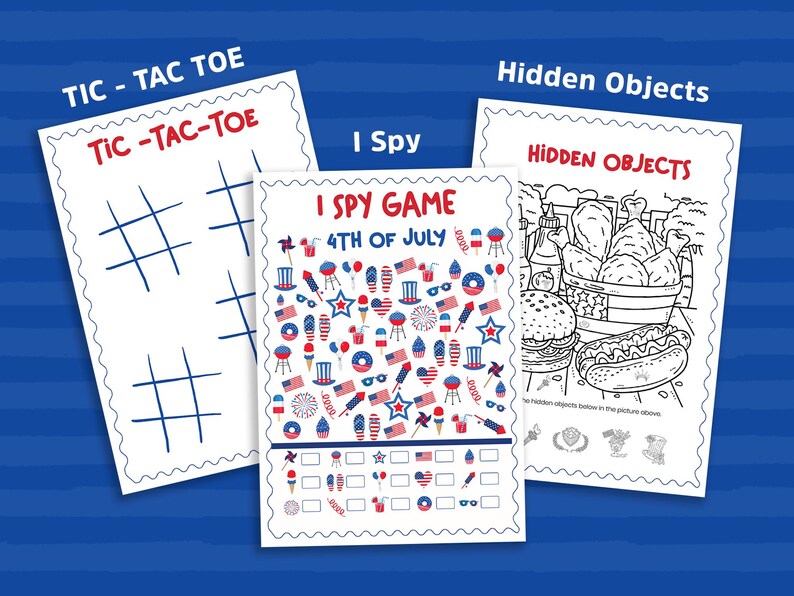 4th of July Activity Book Printable Included | Patriotic Kids Games ...