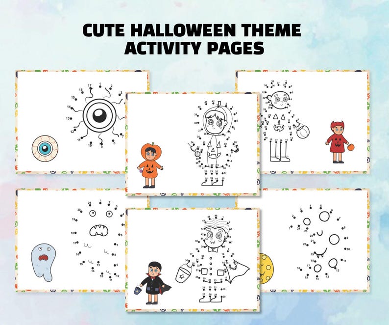 Halloween Connect the Dots Printable, Number Recognition Activity ...