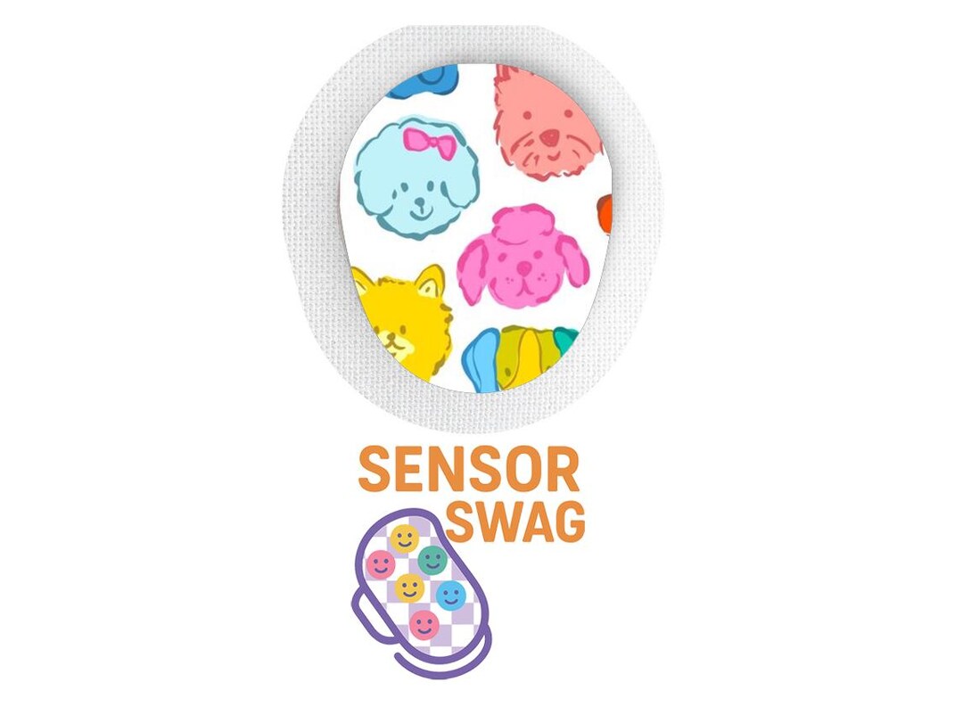 Dexcom G7/ Dogs Multi Colors / Dexcom Sticker, Diabetes Stickers, CGM ...