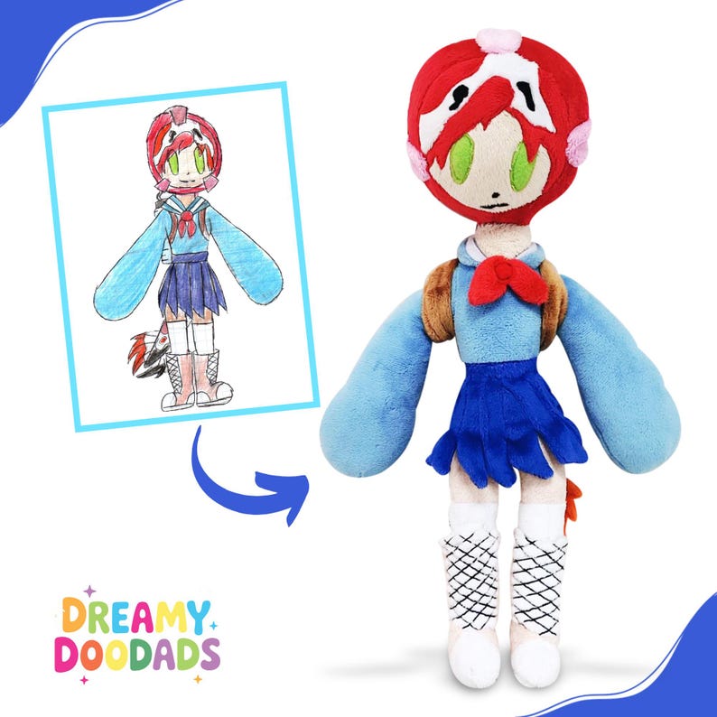 Custom Plushie From Child's Drawing: Handmade Keepsake Toy - Etsy Canada