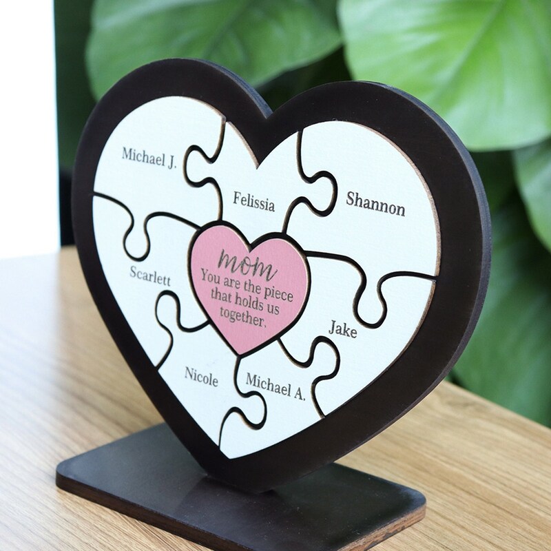 Wood Heart Puzzle - Etsy