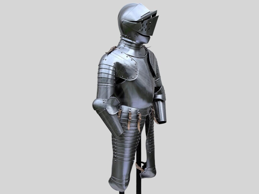 Medieval Steel Knight Trooper Half Body Armor Suit | Realistic Costume ...