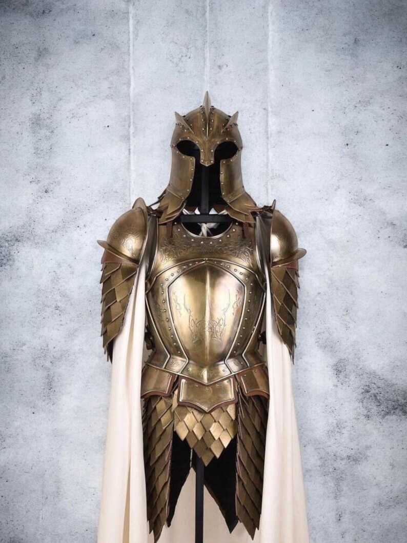 Kings Guard Full Body Armor Suit Medieval Fantasy Knight Costume LARP ...