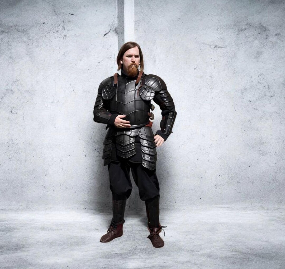 Dark Drake Knight Armor Suit Blackened Full Body Medieval Steel Armor ...