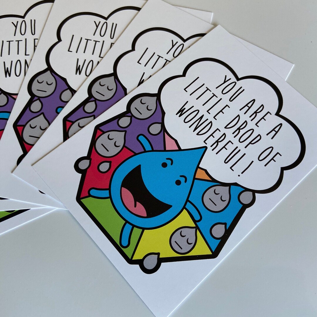 Postcards - You Are a Little Drop of Wonderful! - Etsy