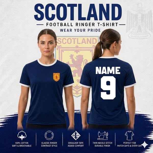Retro Scotland Top - Etsy UK