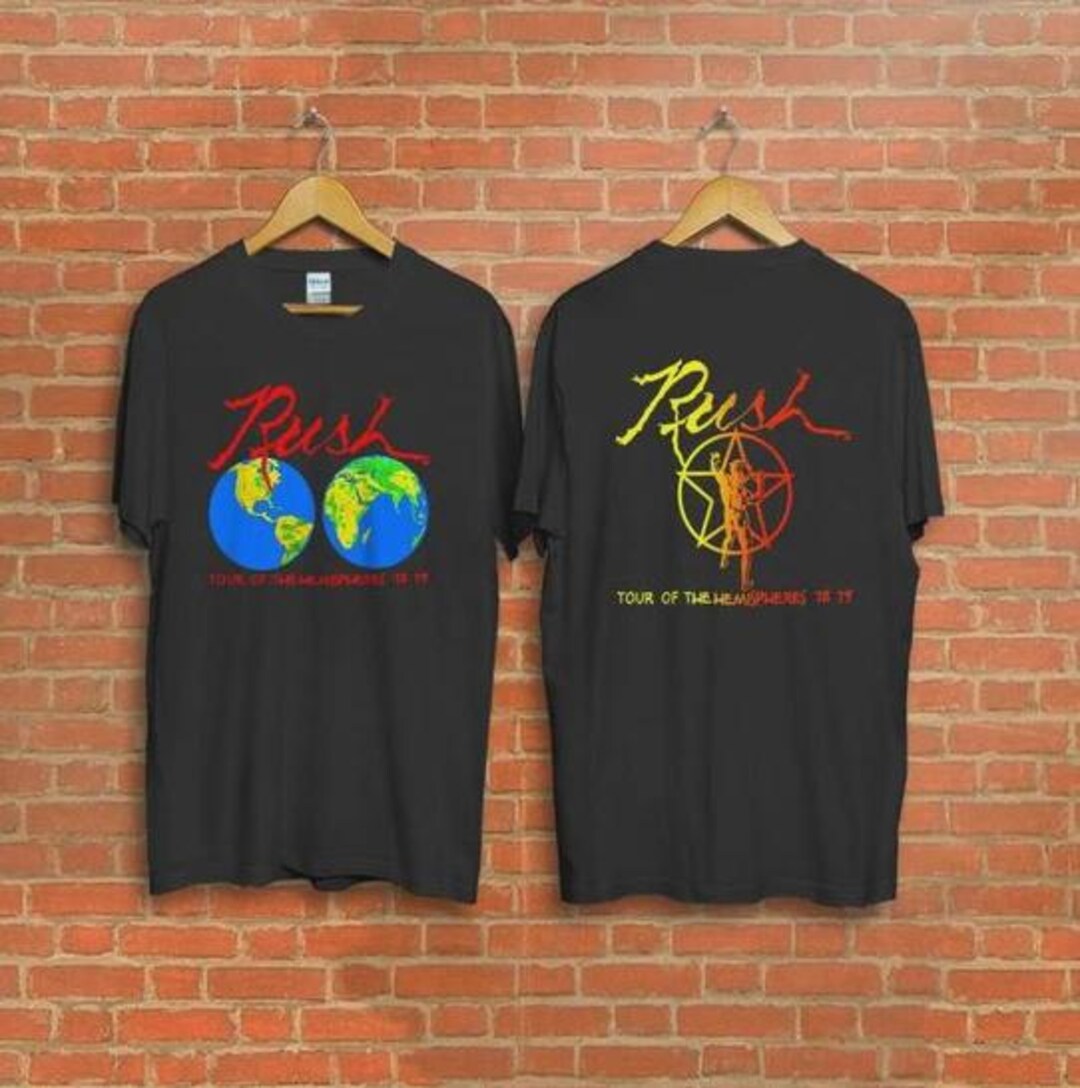 Vtg Graphic Rush 1978 Tour of the Hemispheres Concert T Shirt - Etsy