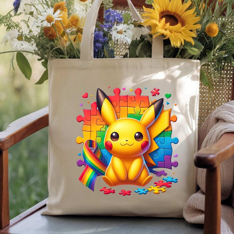 Autism Awareness Pokemon PNG Bundle, Rainbow Puzzle, Support Autism - Etsy