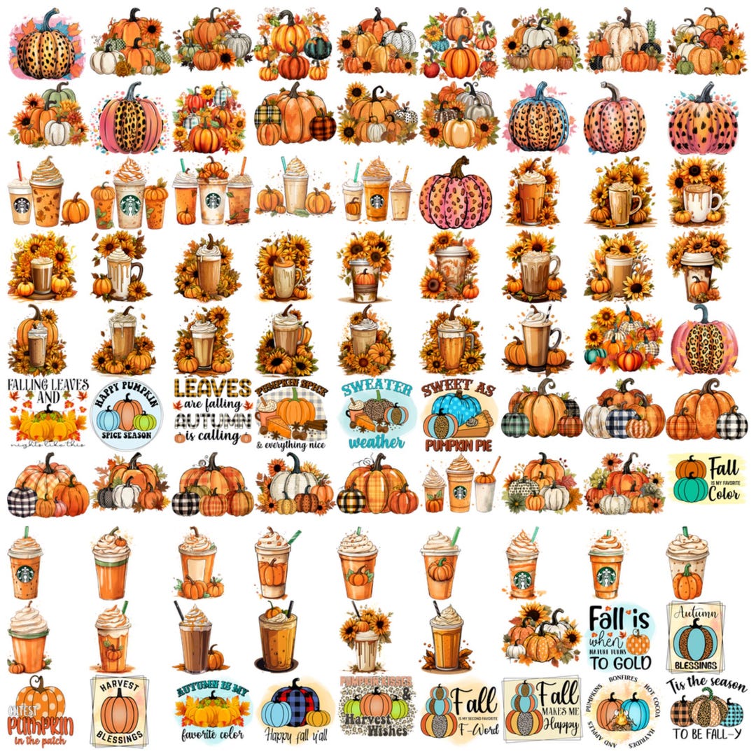Fall Bundle Png, Fall Bundle Png, Autumn Bundle Png, Thanksgiving ...