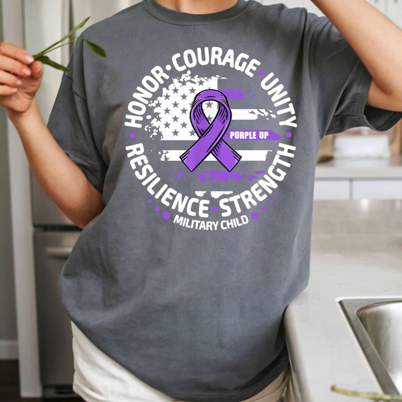 Purple up Month PNG Bundle, Military Kids Awareness Designs, Month of ...