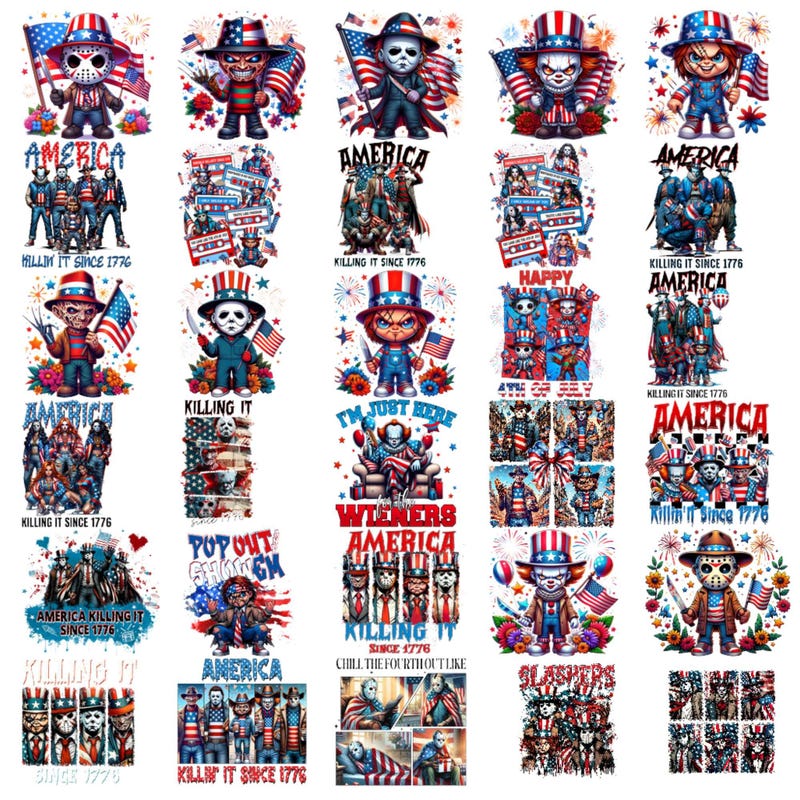 Patriotic Horror Svg - Etsy