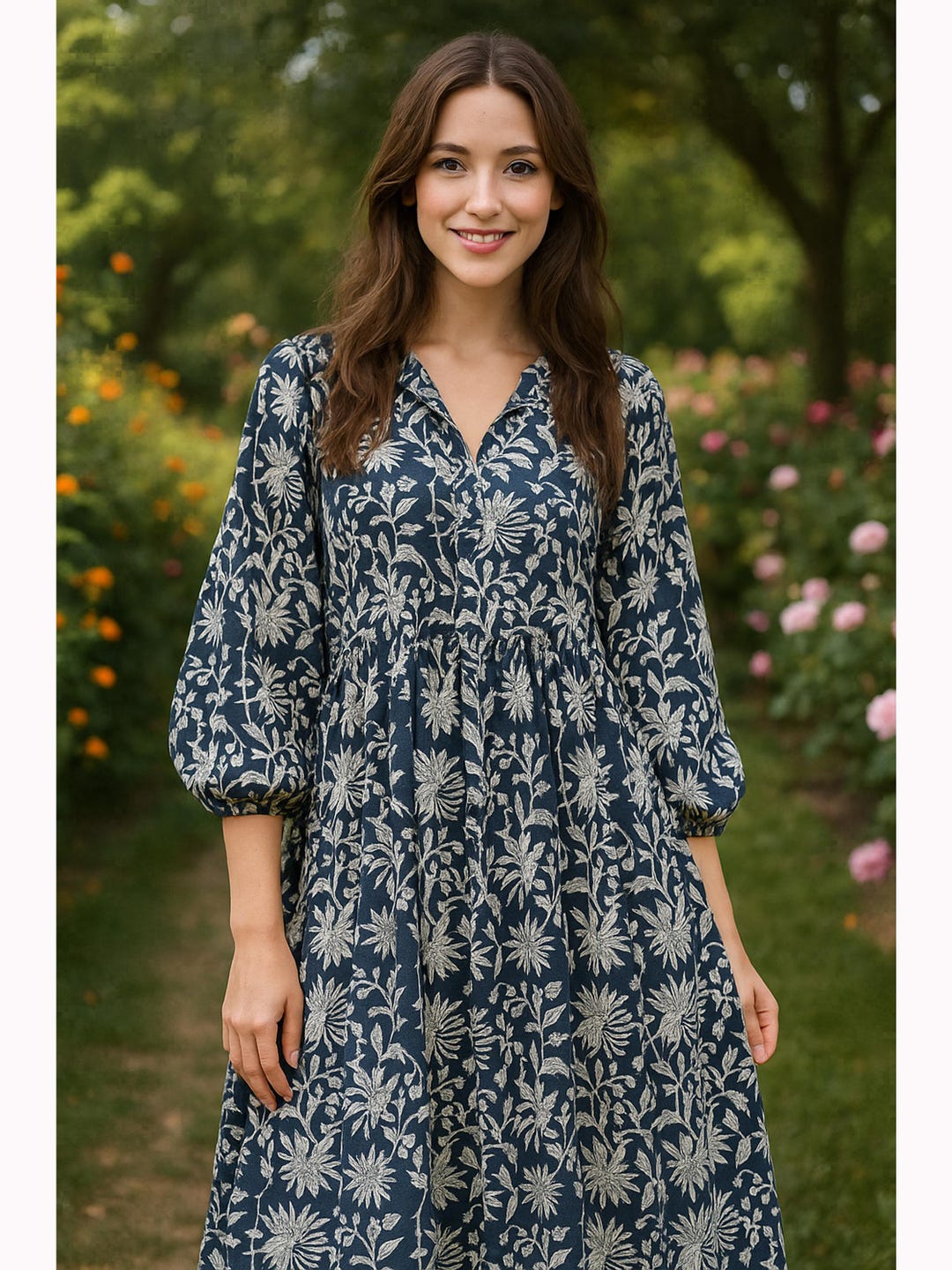 Cotton Dress, Indian Block Print Dress,block Print Mini Dress,block ...