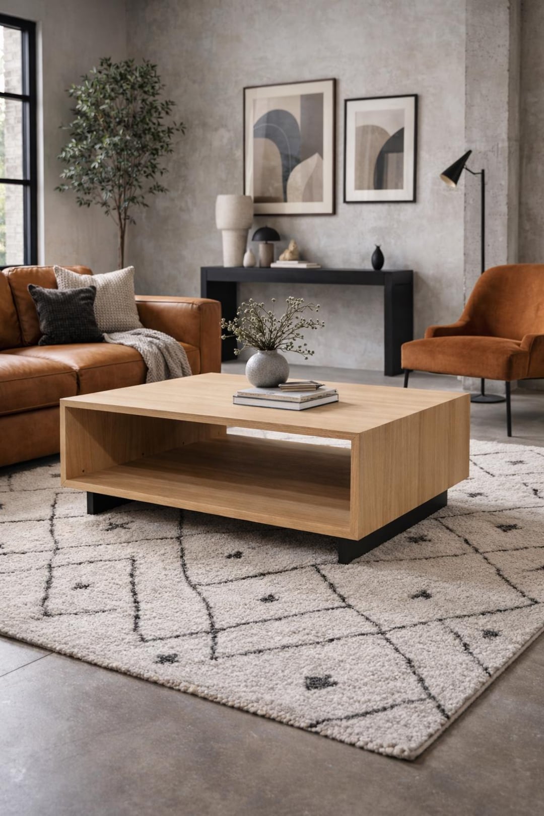Low Coffee Table, Japandi Minimalist Design, Modern Living Room - Etsy