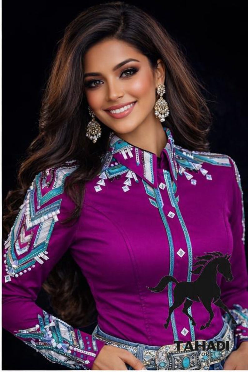 Western Show Shirt:custom Rodeo Queen Style - Etsy