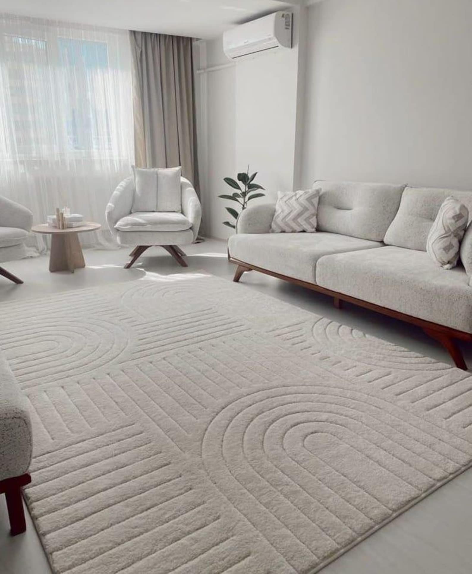 Ivory Rugs | Hand Tufted Rug | Custom Size Area Rug | Wool Carpet for ...