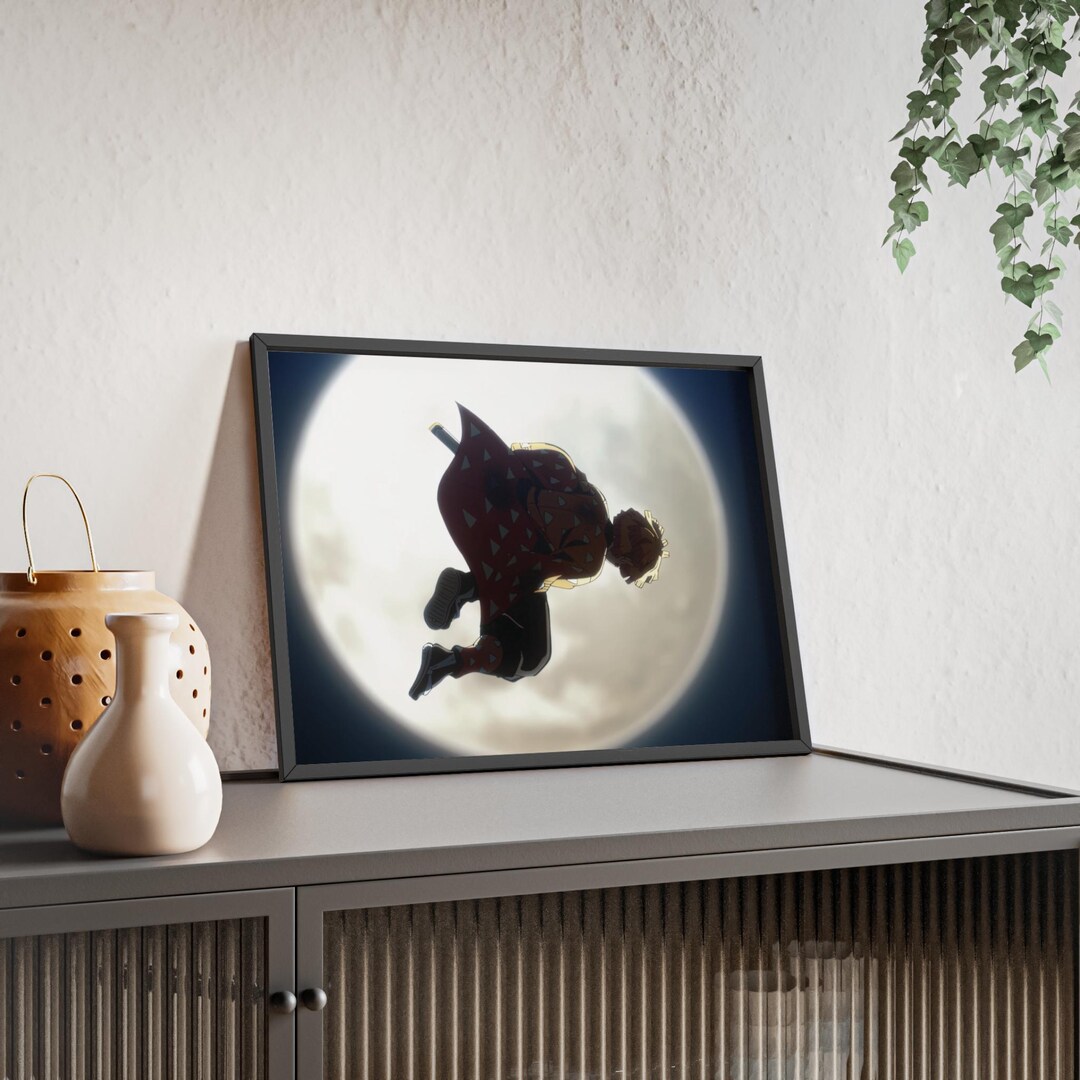 Zenitsu Chic Framed Poster Art, Anime Wall Decor, Modern Home Aesthetic ...