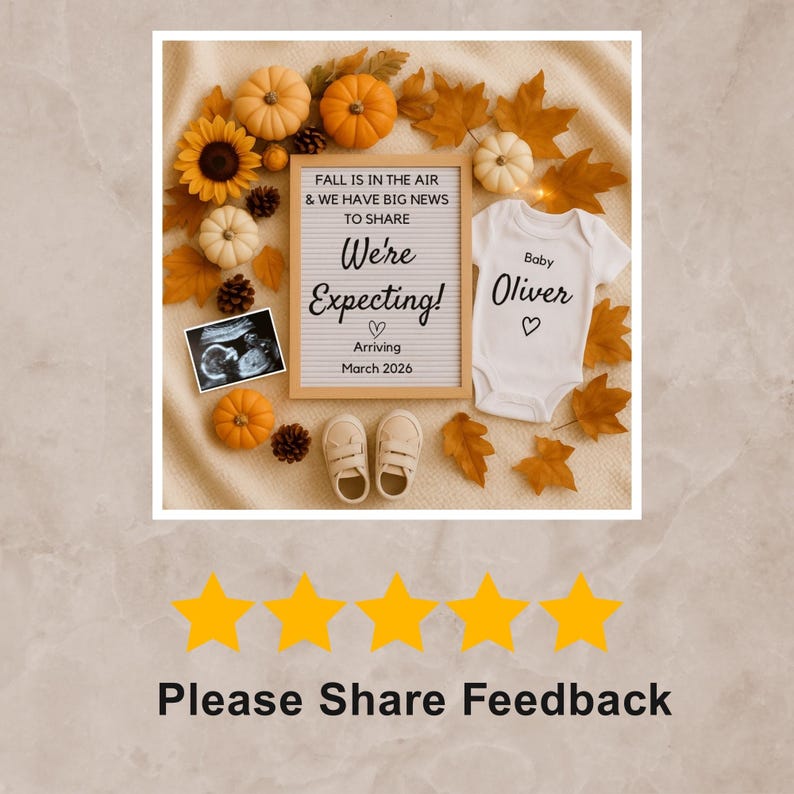 Fall Pregnancy Announcement • Little Pumpkin Social Media Template ...