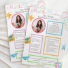 Boho Rainbow Meet the Teacher Flyer, All About My Teacher Template ...