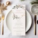 Christmas Dinner Menu, Holiday Bakery Menu, Minimalist Winter Menu ...