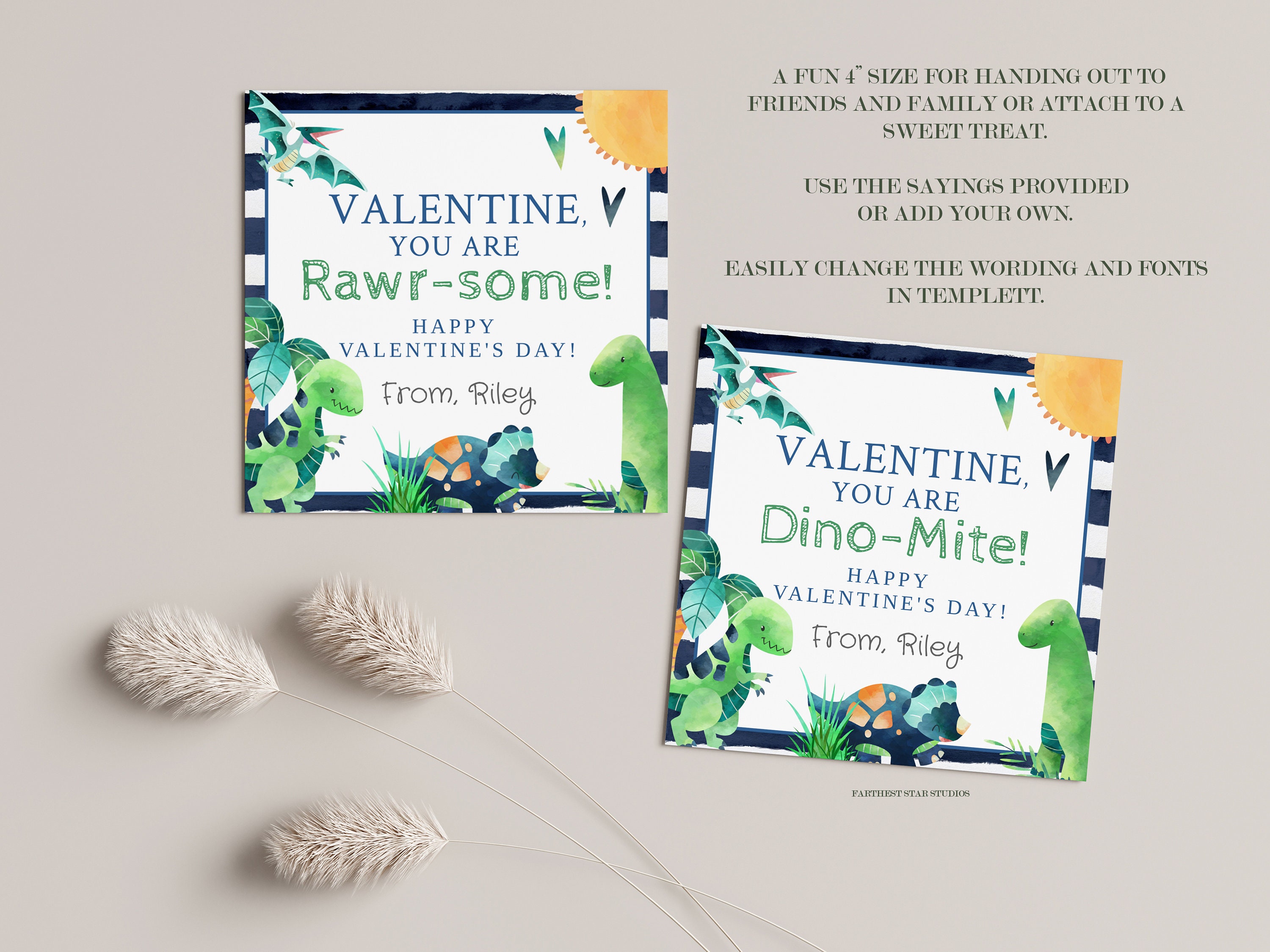 Dinosaur Valentine, Valentine Exchange Cards, Student Valentines ...