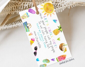 Summer Playdate Cards, Summer Play Date Card, Printable End of School ...