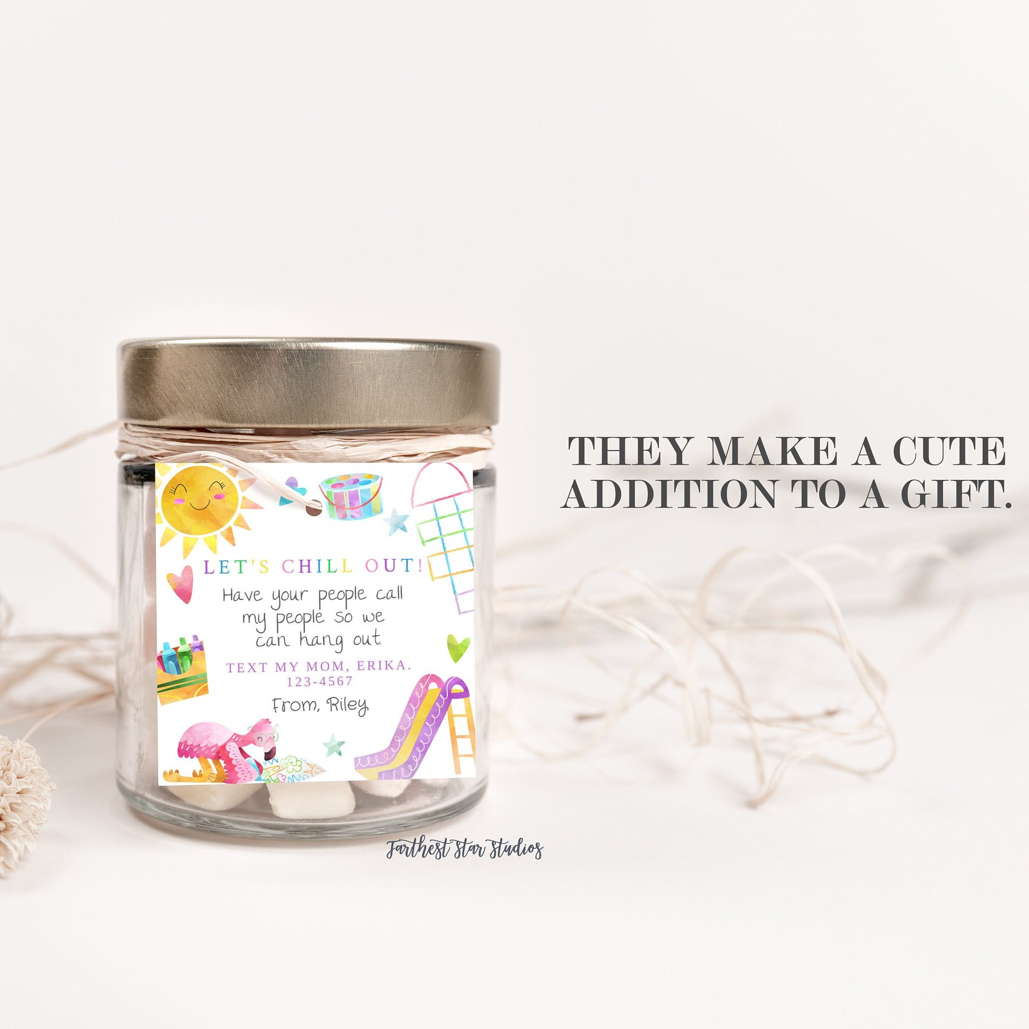 Playground Playdate Cards, Summer Play Date Card, Printable End of ...