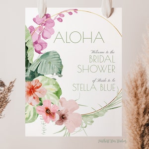 Mahalo Thank You Tags or Stickers, Luau Thank You Tags, Tropical Mahalo ...