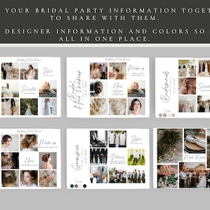 Wedding Vision Board Design Guide Canva Template, 20 Page Printable ...