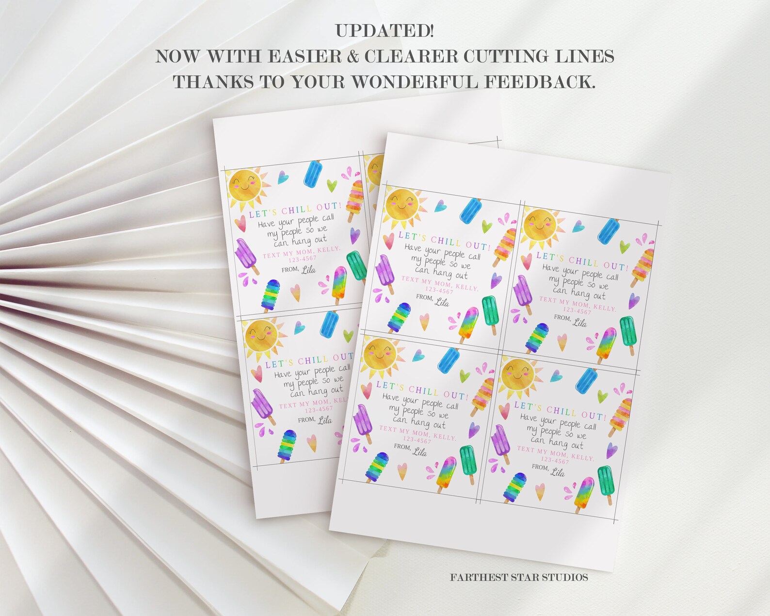 Popsicle Gift Tags, Have a Cool Summer Gift Tag, Summer Gift Tag ...