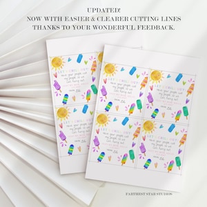 Popsicle Gift Tags, Have a Cool Summer Gift Tag, Summer Gift Tag ...