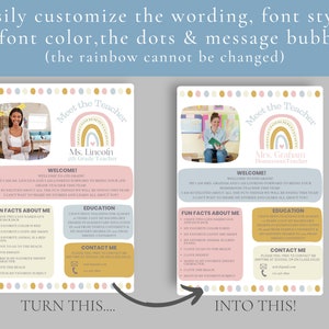 Popsicle Meet the Teacher Flyer, All About My Teacher Template ...