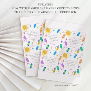 Popsicle Playdate Cards, Summer Play Date Card, Printable Back to ...