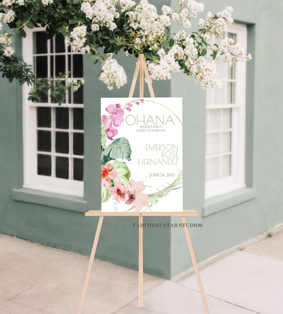Ohana Adoption Welcome Sign, Ohana Adoption Sign, Adoption Day Sign ...