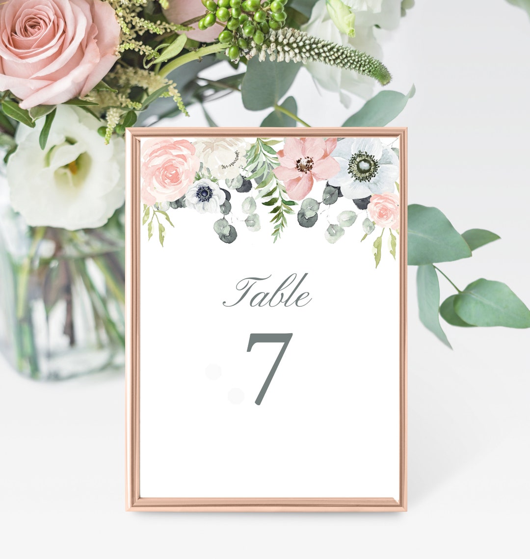BLUSH Pink AND SAGE Green Floral Wedding Decor - Sage Green Table ...