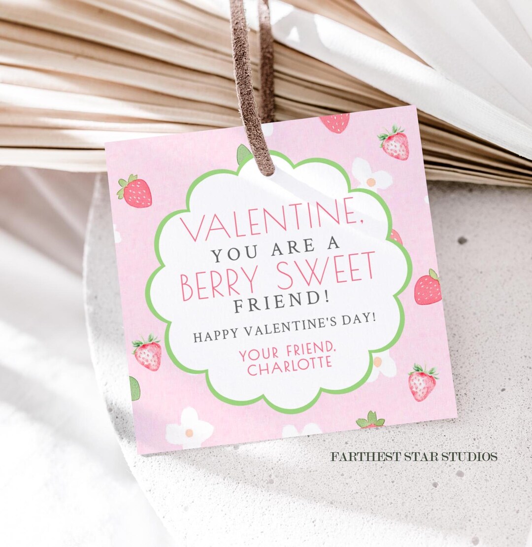 Berry Sweet Valentine, Berry Valentine Exchange Cards, Student ...