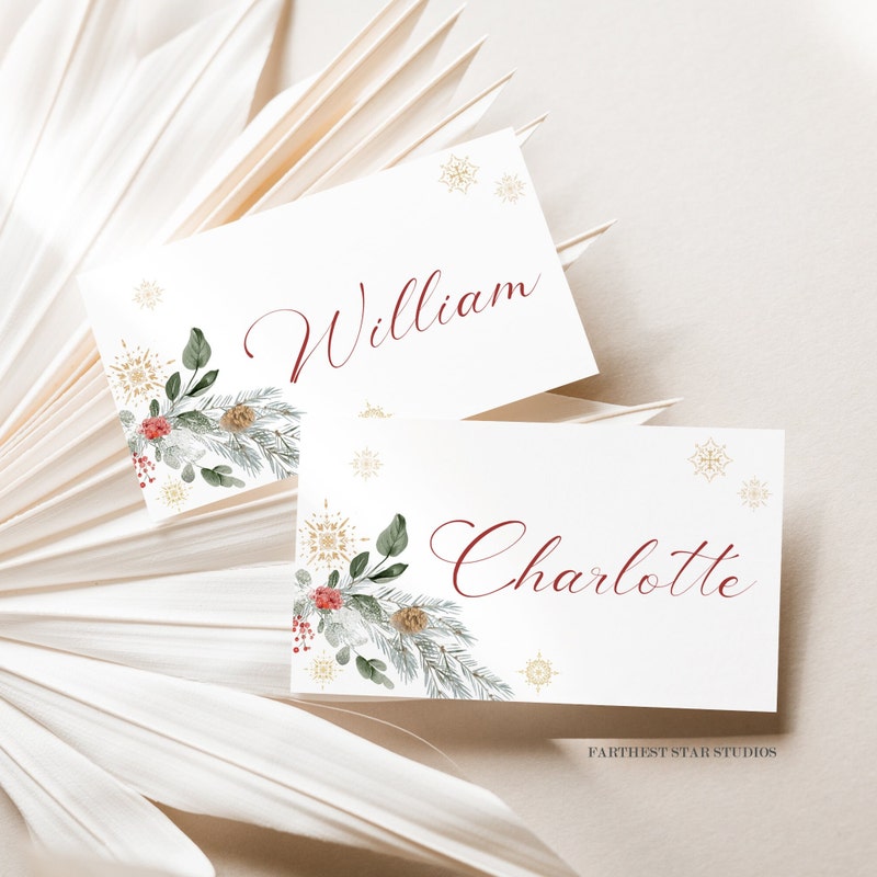 Christmas Placecards - Etsy