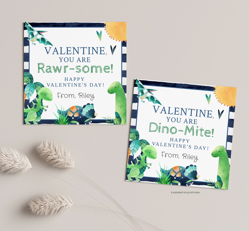 Dinosaur Valentine, Valentine Exchange Cards, Student Valentines ...