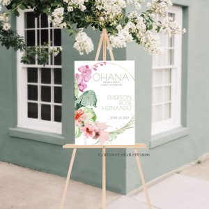 Ohana Adoption Welcome Sign, Ohana Adoption Sign, Adoption Day Sign ...