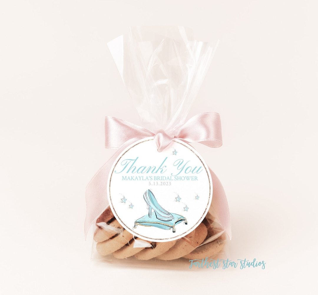 Glass Slipper Thank You Tags or Stickers - Princess Party - Fairytale ...