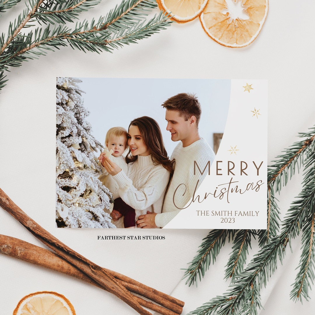 Holiday Photo Card, New Year's Photo Card, Late Christmas Card, Holiday ...