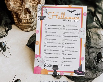 Fall Bucket List Printable Bucket List Editable Custom - Etsy