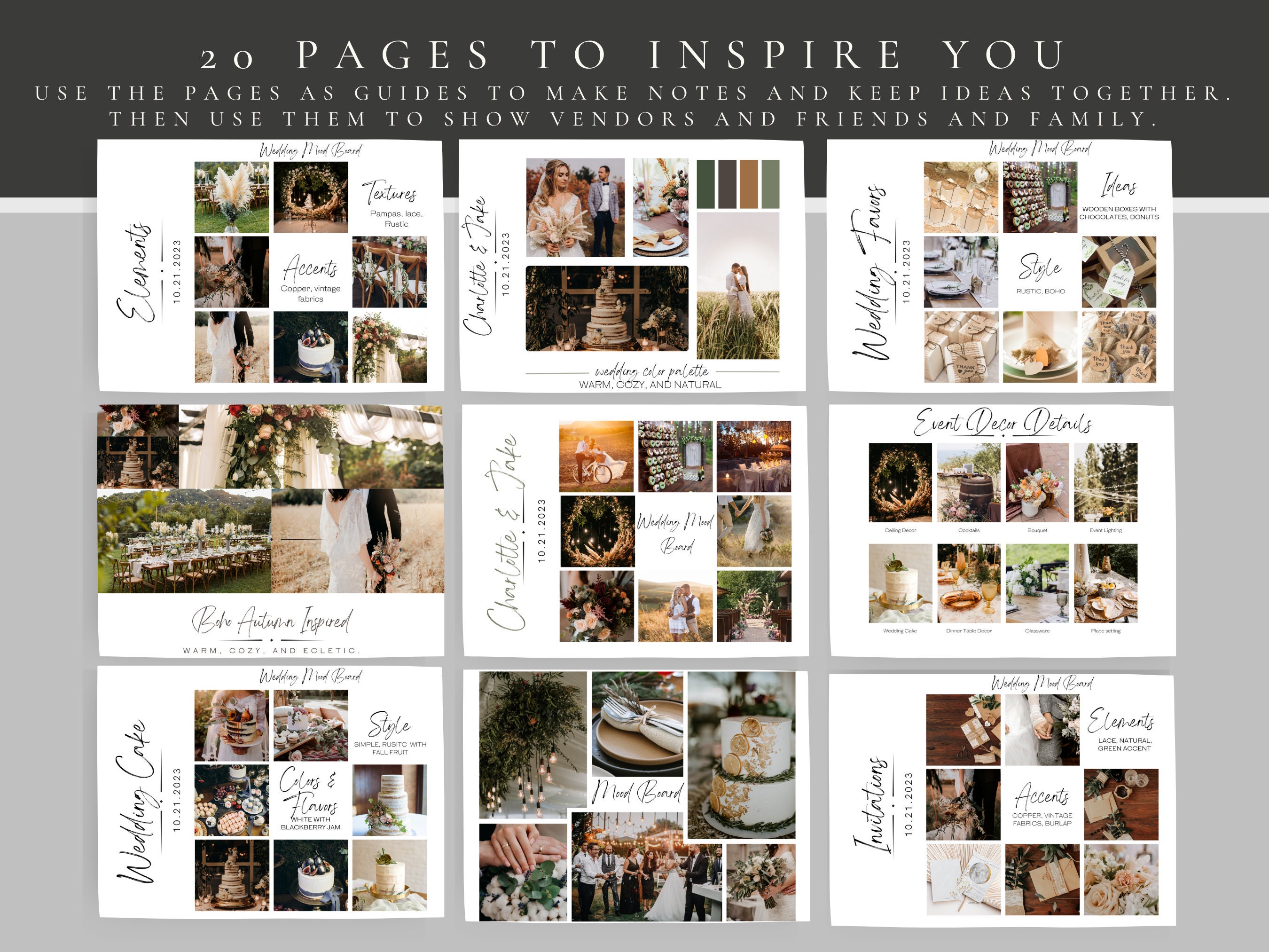 Wedding vision board template 60 photos - Astyledwedding.com