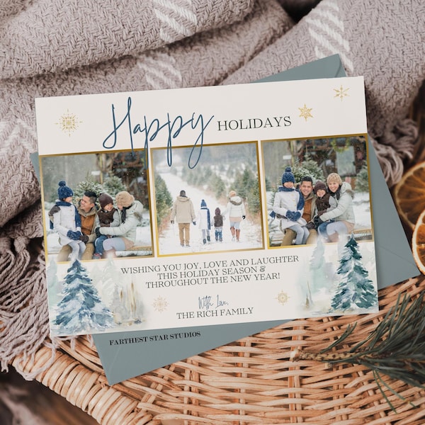 Rustic Holiday Cards - Etsy