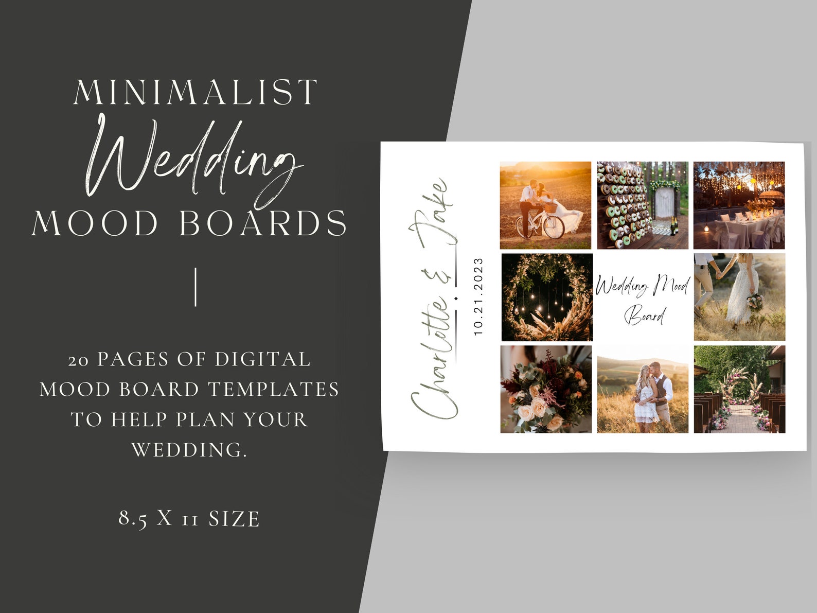 Wedding Vision Board Design Guide Canva Template, 20 Page Printable ...